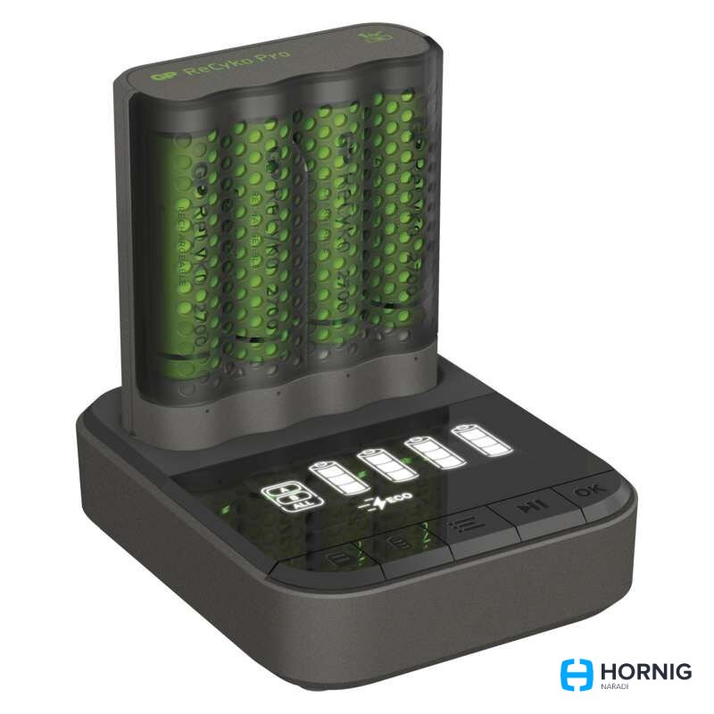 GP ReCyko Pro nabíječka PRO CHARGER + DOCK + USB WALL Charger + 4ks aku ...